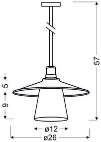 Závěsná lampa LOFT Candellux