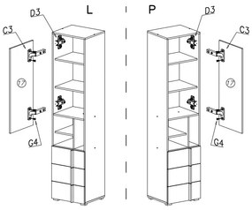 Meblar Regál Remo RM3