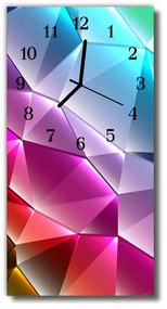 Skleněné hodiny vertikální Umění 3d barevné grafiky
