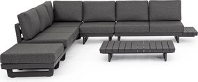 BIZZOTTO Zahradní rohová pohovka INFINITY antracit 253 cm 0663431