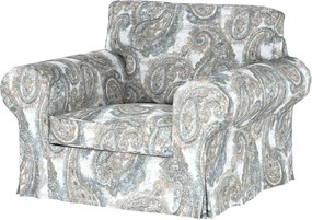 Potah na křeslo IKEA Ektorp barva vícebarevná látka pletený vzor, vzorované