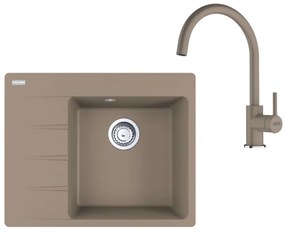 Franke - Kuchyňský set G269KA, fragranitový dřez CNG 611-62 TL/7 a baterie FC 6018.424, kašmír 114.0700.665