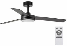 FARO Barcelona FARO 34261 - LED Stropní ventilátor BARTH LED/24W/230V černá + DO 34261