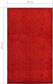 vidaXL Rohožka pratelná 90 x 150 cm [323425] Barva: Růžová