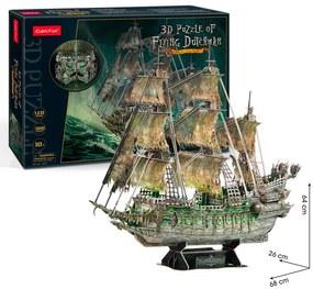 CubicFun - Puzzle 3D Flying dutchman s LED světlem - 360 dílků