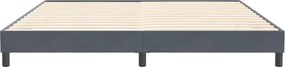 Postel Box Spring bez matrace tmavě šedá 200x210 cm samet 3315844