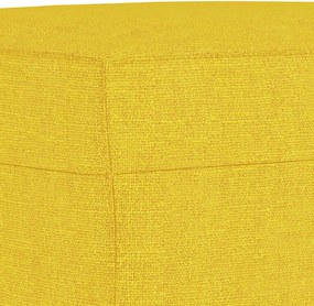 3dílná sedací souprava s poduškami světle žlutá textil 3201319