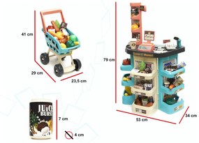 IK Dětský supermarket s vozíkem a příslušenstvím