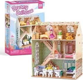 Domeček pro panenky Dreamy 3D puzzle / Domeček pro panenky / 3D skláda