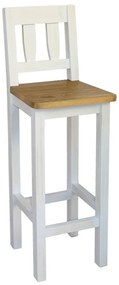 ARTEN Rustikální barová židle POPRAD WHITE SIL10 - borovice (bílý vosk)