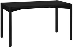 OnaDnes -20% noo.ma Černý dubový jídelní stůl Yami 130 x 70 cm