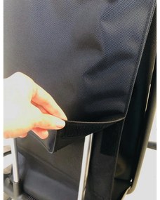 Nákupní taška na kolečkách 53 l Com Tweed Polar Black Tube – Rolser
