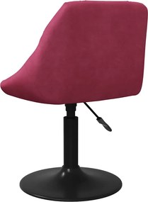 Barová židle vínová samet 335322