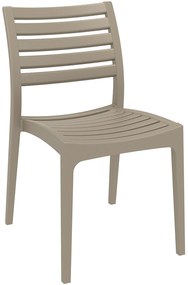 Zahradní židle Basart - plast | světle hnědá