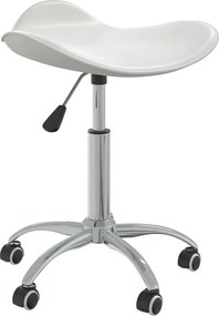 vidaXL Otočná jídelní židle umělá kůže [3088565] Barva: Bílá