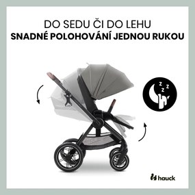 Hauck Kombinovaný kočárek Comfort N Care Air 2v1 dark grey
