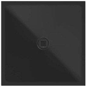 GSI Keramická sprchová vanička, čtverec 90x90x2cm, černá mat 46090926
