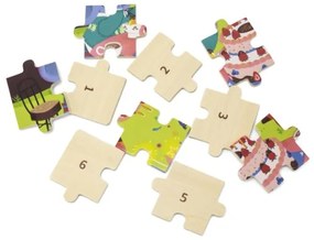 VIGA Dřevěné puzzle 24 dílků-narozeniny