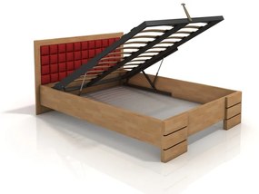 Buková postel s úložným prostorem - Gotland,   , Buk přírodní, 120x200 cm