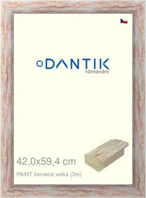 DANTIK rámeček 42x59,4 | PAINT červená velká (Plexi Čiré)