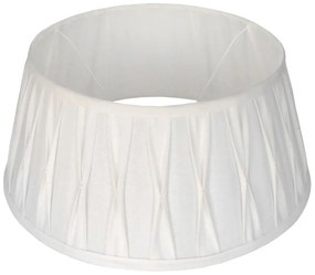 Bílé plisované stínidlo Riva wite - Ø60*27 cm / E27