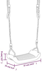 Houpačkové Sedáky S Lany 2 Ks Modré 37 X 15 Cm Polyethylen