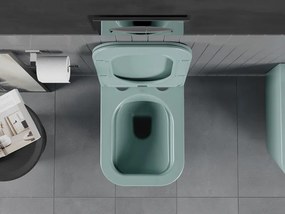 Mexen Teo wc mísa Rimless se záchodovým prkýnkem soft-close slim, duroplast, světle zelená mat - 30854048