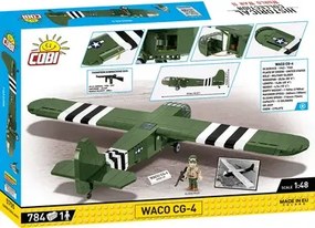 COBI 5755 II WW Waco CG-4 D-DAY / 784 kostek / 1 figurka / 1:48 / od 8