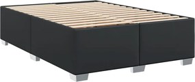 Box spring postel s matrací černá 140 x 190 cm umělá kůže 3285209