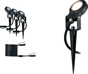 P 93689 Plug & Shine prodlužovací sada zápich Sting IP67 3000K 3x6W stmívatelné - PAULMANN