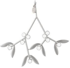 räder Kovová vánoční ozdoba Mistletoe Silver, stříbrná barva, kov