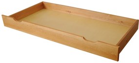 Via-nábytek Úložný šuplík pod postel z borovice S516 Rozměry cm (šířka, výška, hloubka): 160 x 17 x 72, Povrchová úprava: Moření odstín olše