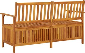 Úložná lavice 148 cm masivní akáciové dřevo 316743