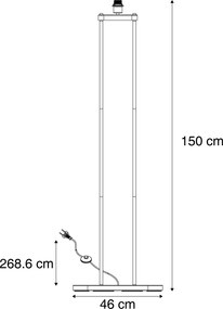 Moderní stojací lampa béžová - Thijmen