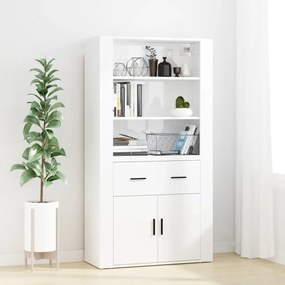 vidaXL Skříň highboard kompozitní dřevo [3185375] Barva: kouřový dub