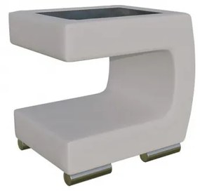 Noční stolek Umaru, Strana: pravá, Barva:: ekokůže Soft 011 (černá)