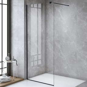 BPS-koupelny Sprchová zástěna Walk-in HYD-WI07 110 černá - bez vaničky