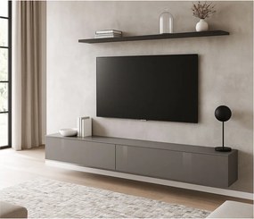 TV stolek 2,4 šedý lávový lesk Legs Box