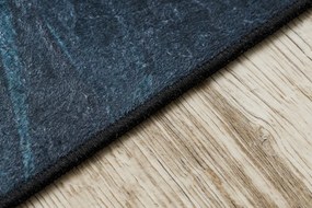 Dywany Łuszczów, Kusový koberec ANDRE Leaves 1170, 80x150, modrá, chodba / předsíň