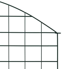 vidaXL Marketos Obloukový zahradní plot 77,5 x 78,5 cm zelený