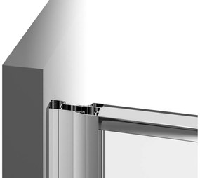 Ravak - Sprchové dveře jednodílné Nexty NDOP1-90 - lesklý Alubright, transparentní sklo