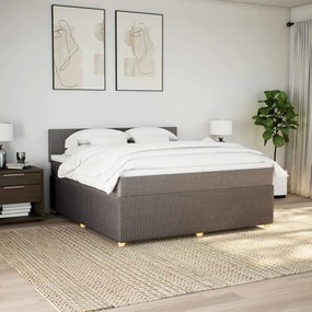 Box spring postel s matrací taupe 180x200 cm textil 3287532