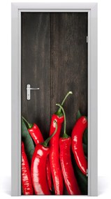 Fototapeta na dveře samolepící chilli 75x205 cm