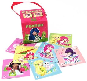AKIM Hra Pexeso v krabičce se stuhou Jahůdka Strawberry Shortcake set 64 karet 707387