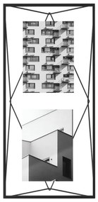 Černý kovový rámeček stojací/na zeď 48x23 cm Prisma – Umbra