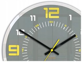Nástěnné akrylové 3D hodiny 30x30cm šedé
