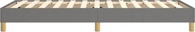 Rám postele s boxspringem tmavě šedý 90 x 200 cm textil 3120583