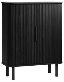 Designová skříňka Parveen 113 cm černý dub