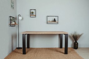 Wudboys Jídelní stůl Square - rozdělený Barva kovu: Bílá, Dřevo: Jasan, Rozměr: 1400x900, moderní skandinávský styl