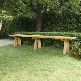 Zahradní lavice 220 cm impregnované masivní borové dřevo 318175